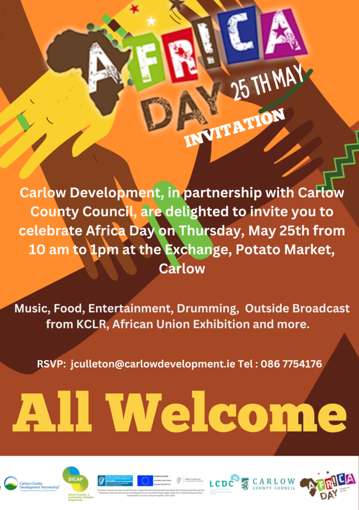 Africa Day 2023 25th May Invitation - Carlow Tourism