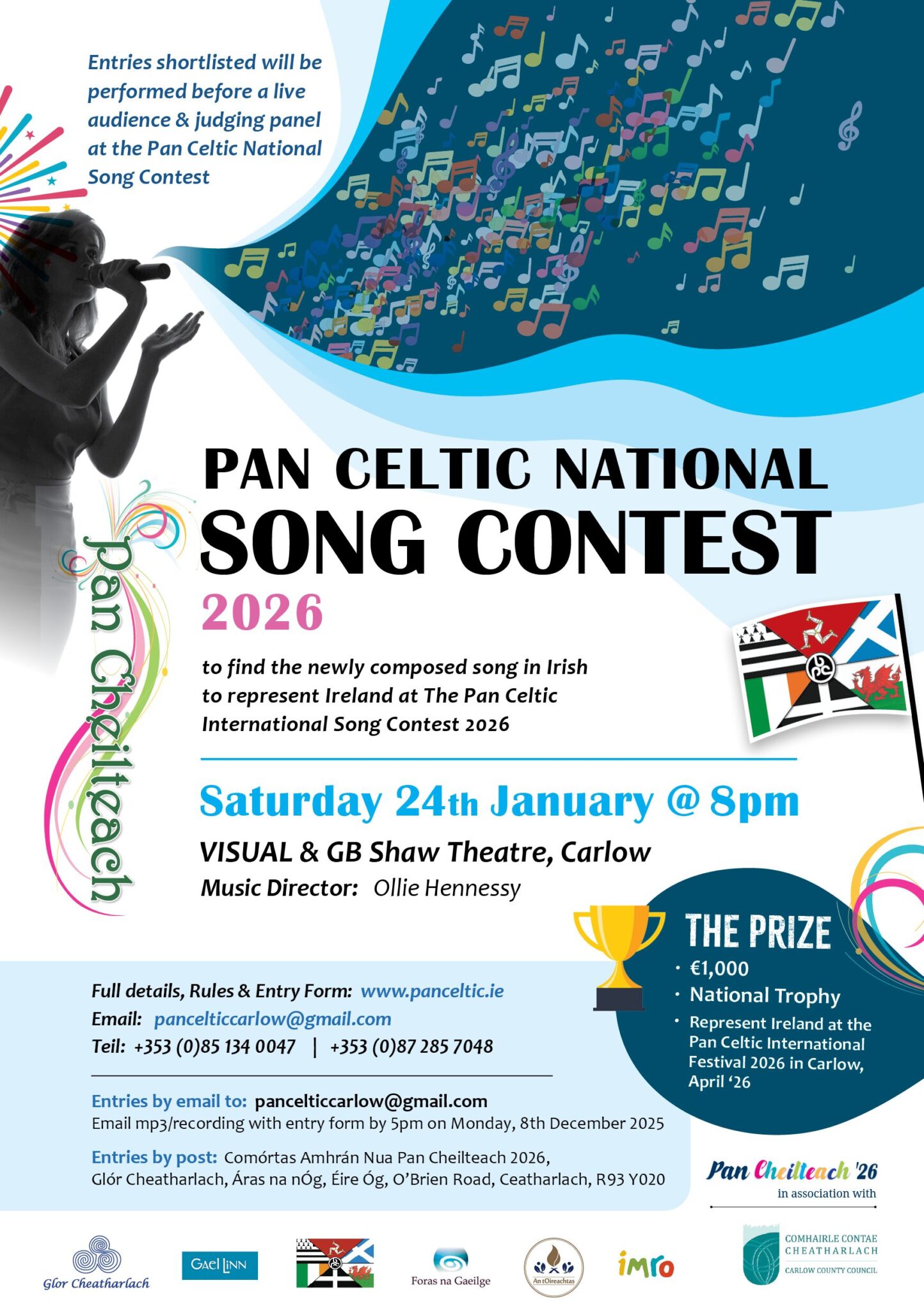 Pan Celtic National Song Contest 2026 - Carlow Tourism